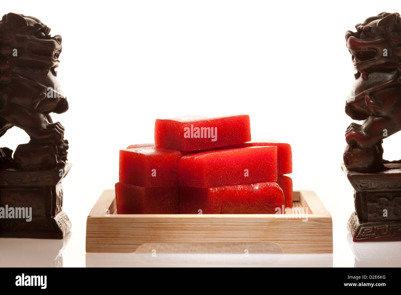 Chinese traditional food haw jelly Stock Photo - Alamy