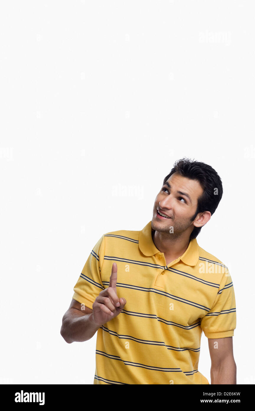 Pointing upward hi-res stock photography and images - Alamy