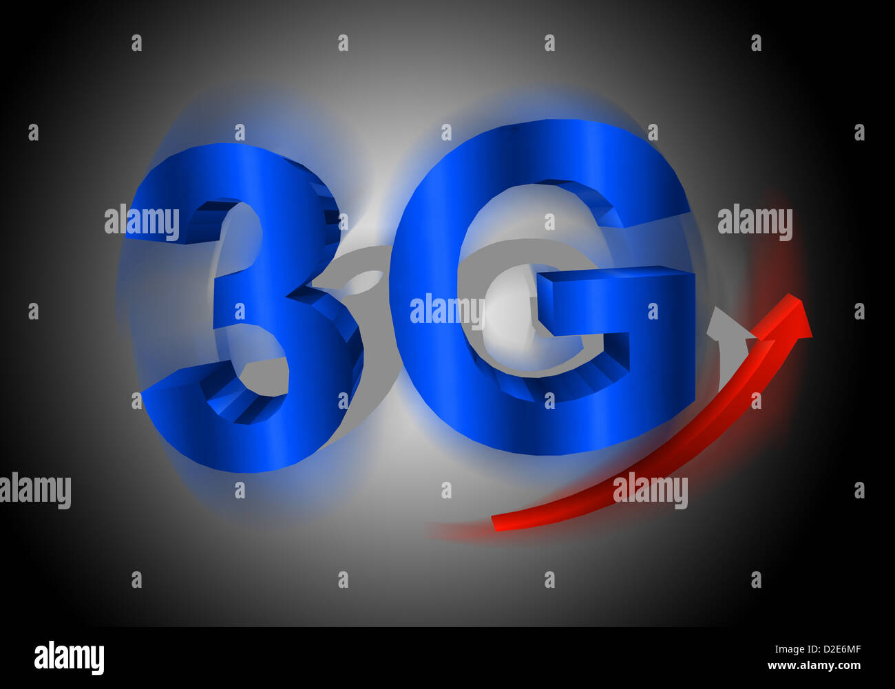 3G symbol with arrow Stock Photo - Alamy