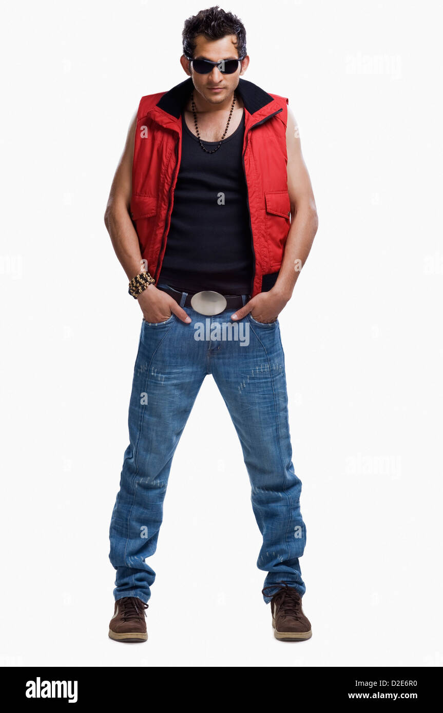 Male fashion model posing Stock Photo - Alamy