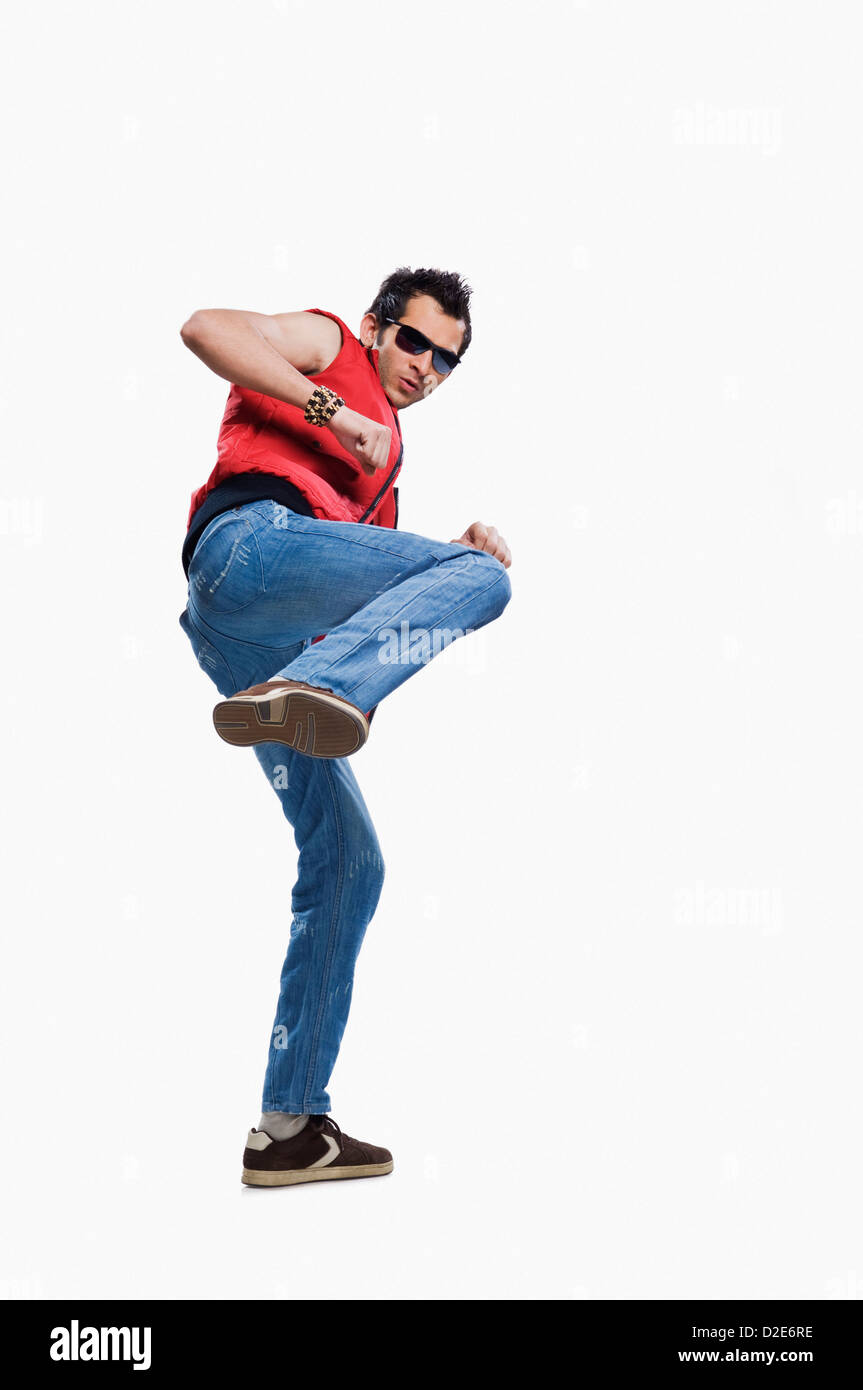 Kicking leg out hi-res stock photography and images - Alamy