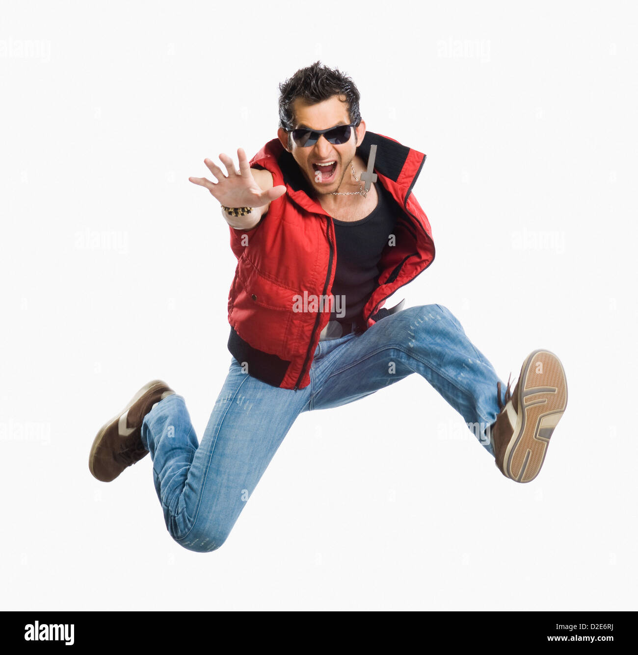 Man up jacket close Cut Out Stock Images & Pictures - Alamy