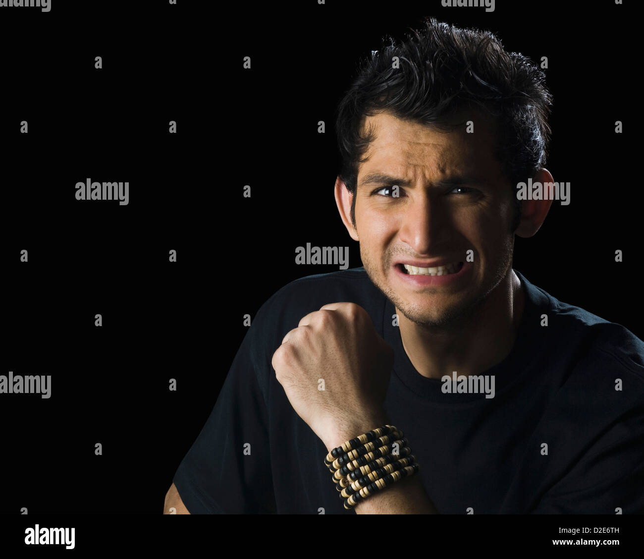 Portrait of a man looking angry Stock Photo - Alamy