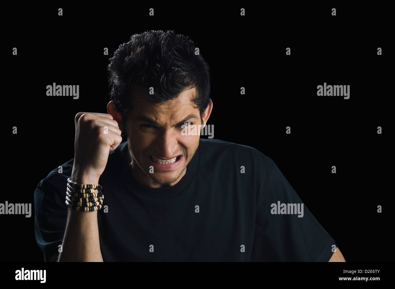 Portrait of a man looking angry Stock Photo - Alamy