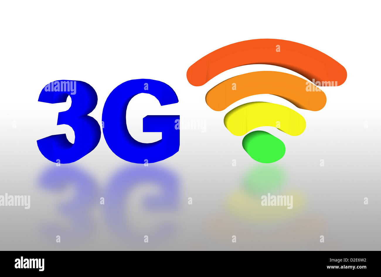 3G and signal symbol with shadow Stock Photo - Alamy