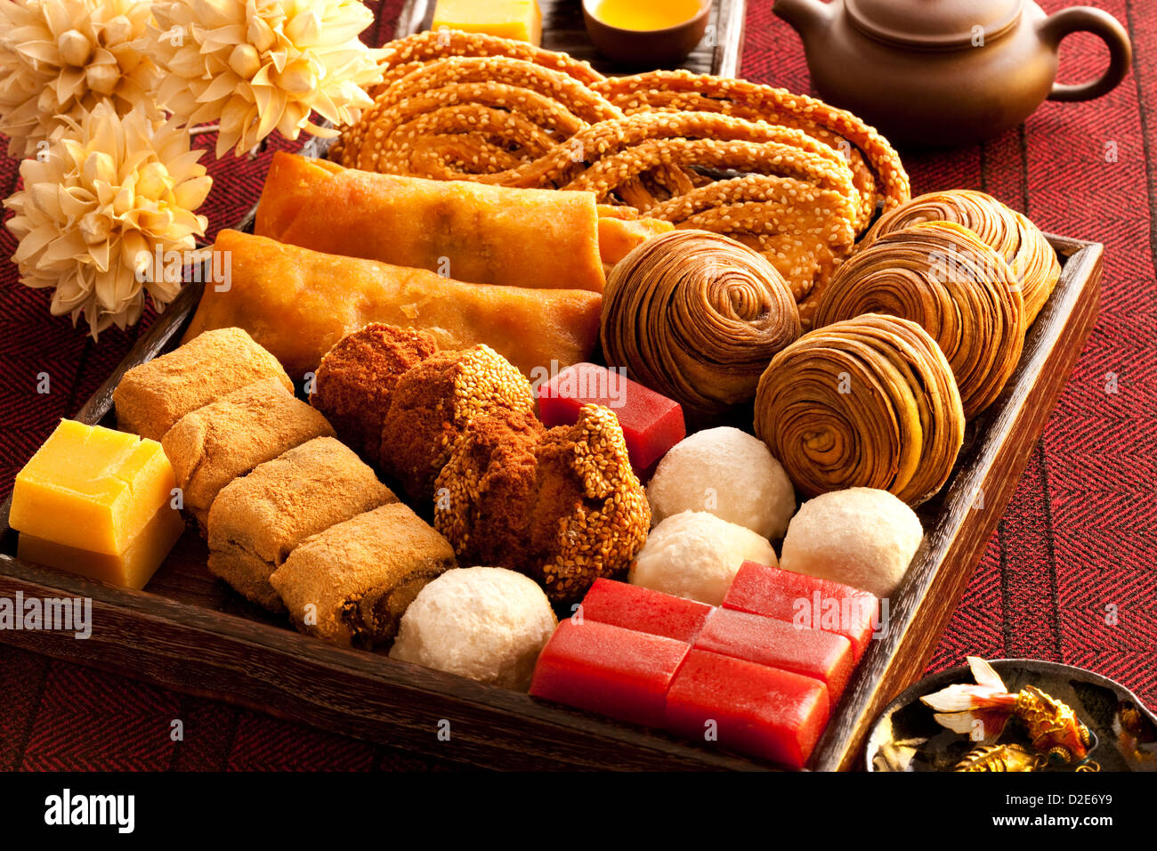 Various kinds of Chinese traditional food Stock Photo - Alamy