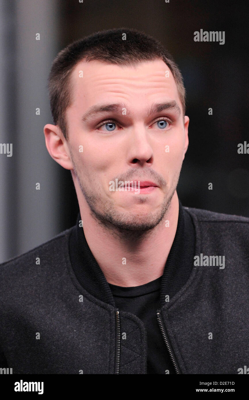 January 21, 2013. Toronto, Canada. Actor Nicholas Hoult and actress ...