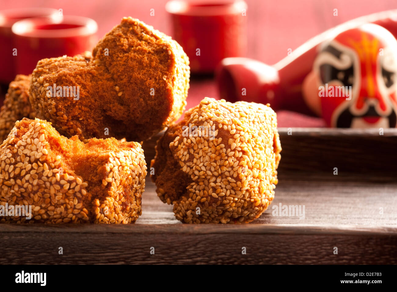 Chinese traditional food deep-fried dough cake Stock Photo - Alamy