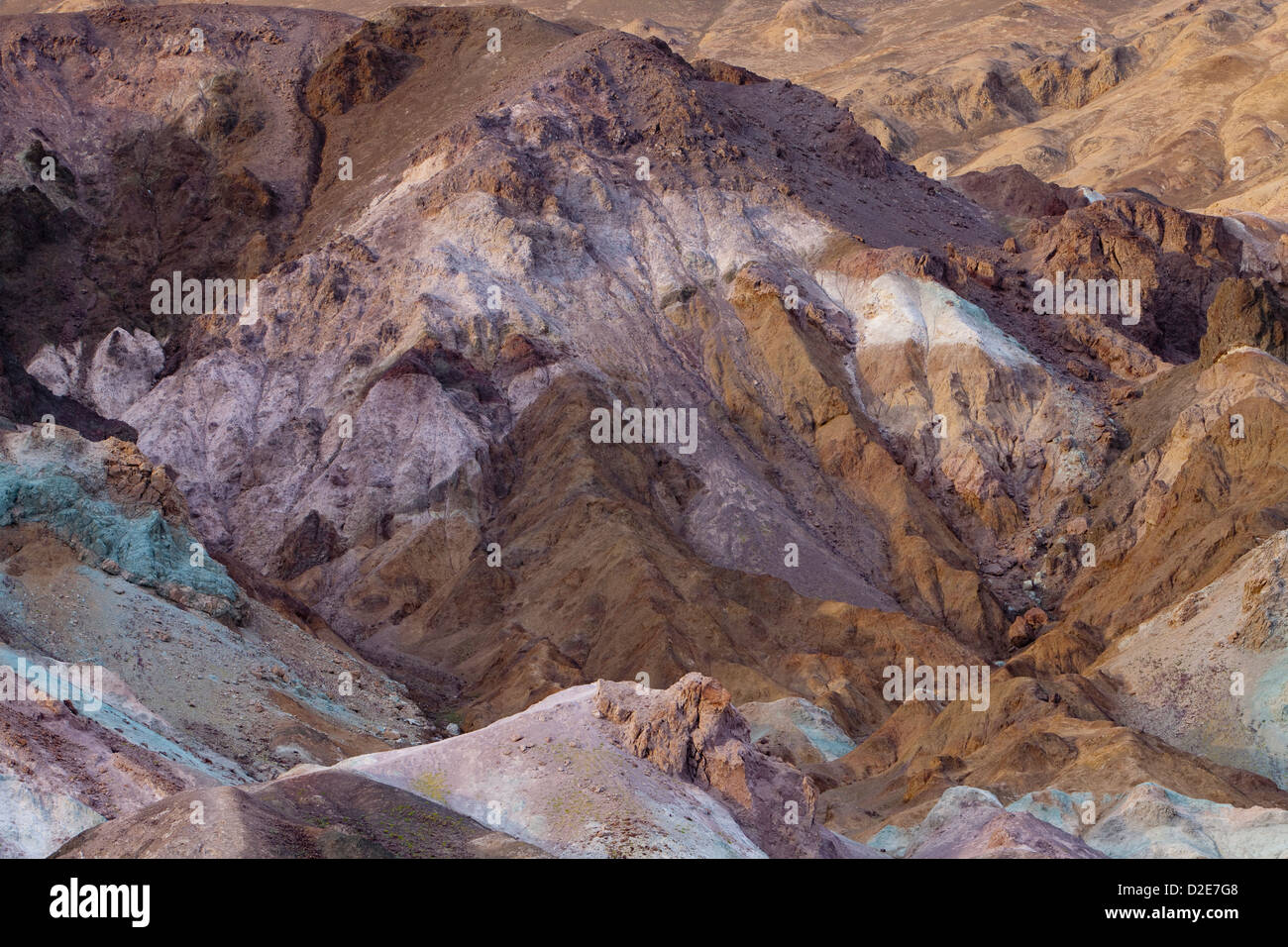 The vibrant colors of Artist Palette in the Amargosa Range of Death ...