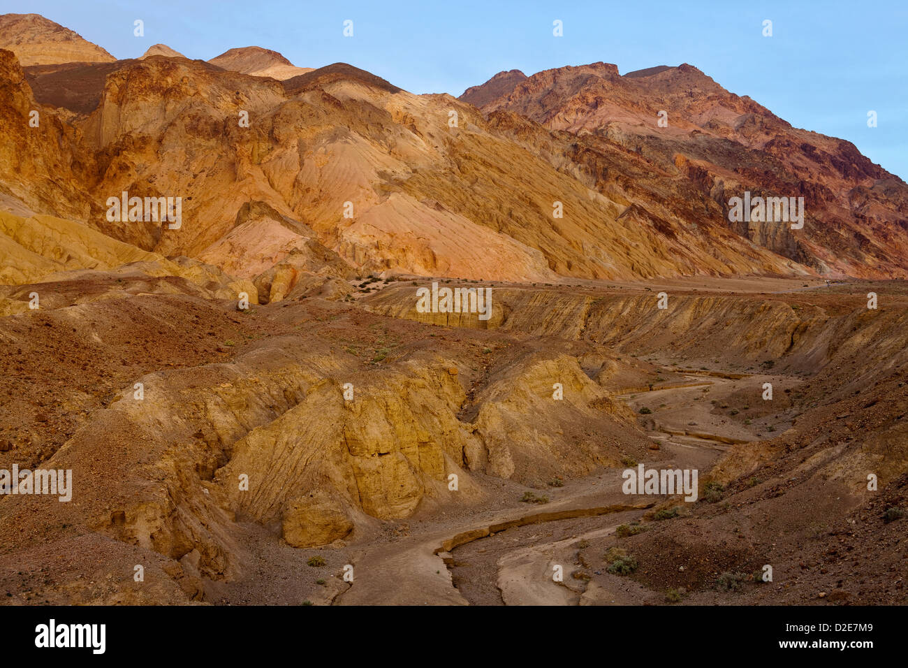 Amargosa Range at sunset near Artist Palette in Death Valley National ...