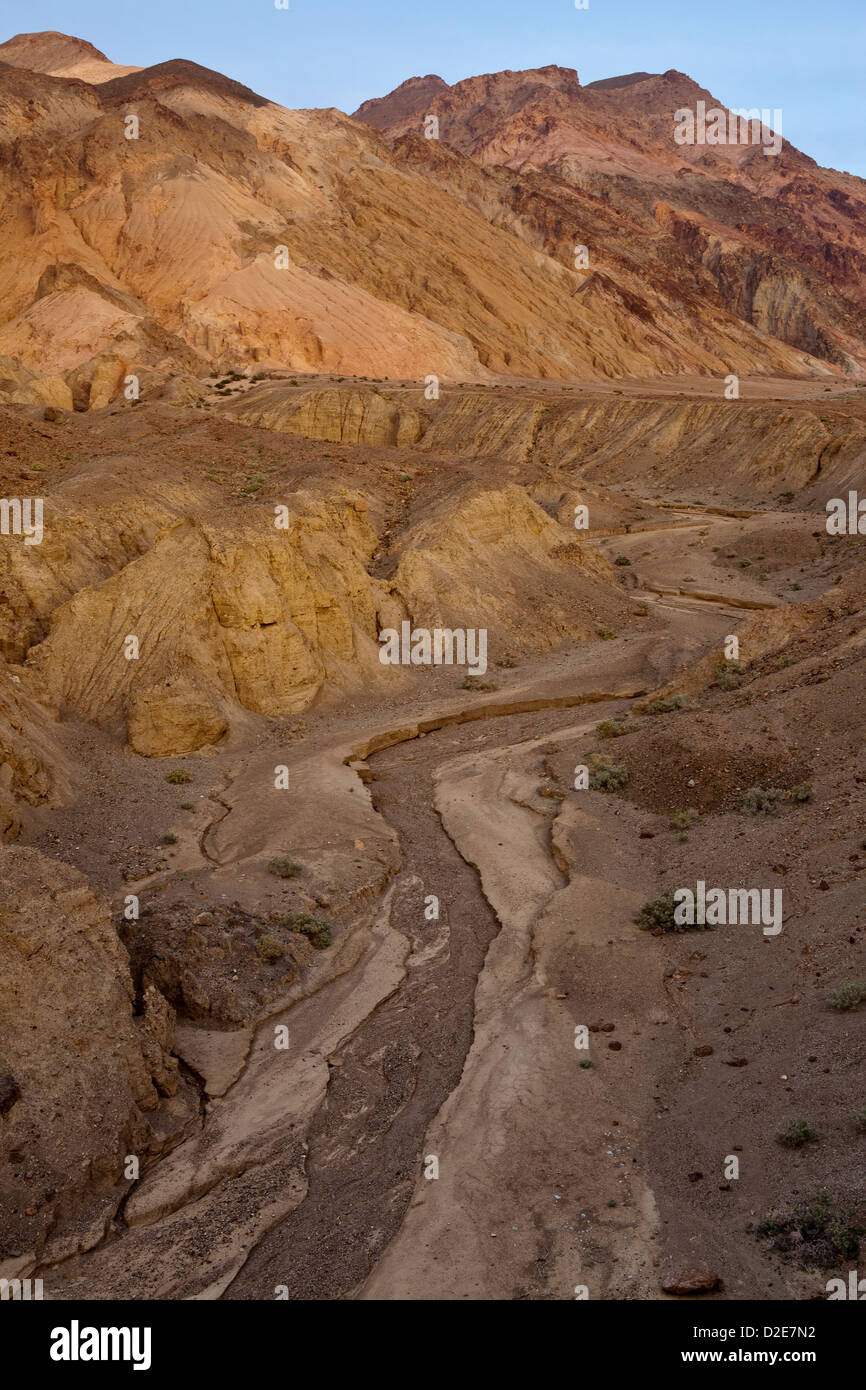 Amargosa Range at sunset near Artist Palette in Death Valley National ...