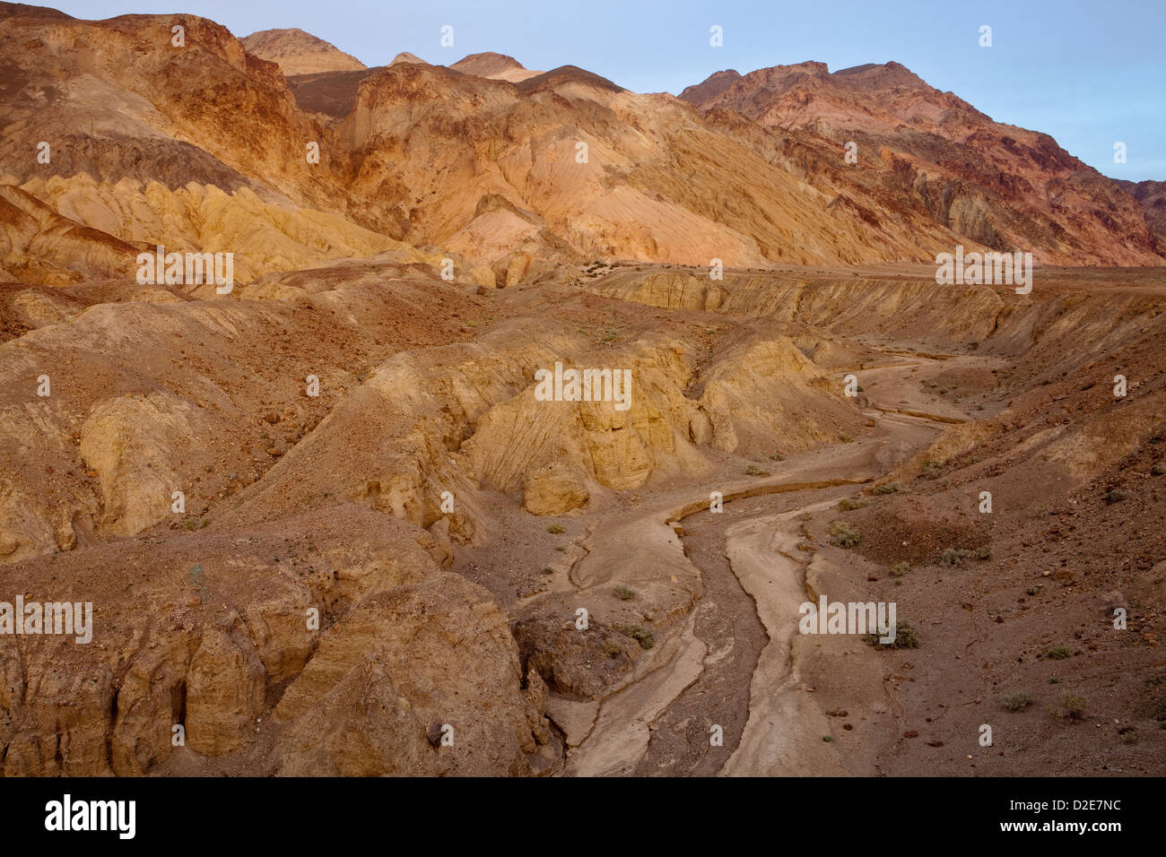 Amargosa Range at sunset near Artist Palette in Death Valley National ...