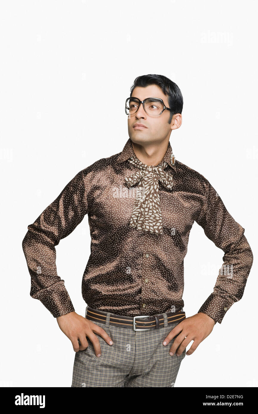 Businessman standing arms akimbo hi-res stock photography and images ...