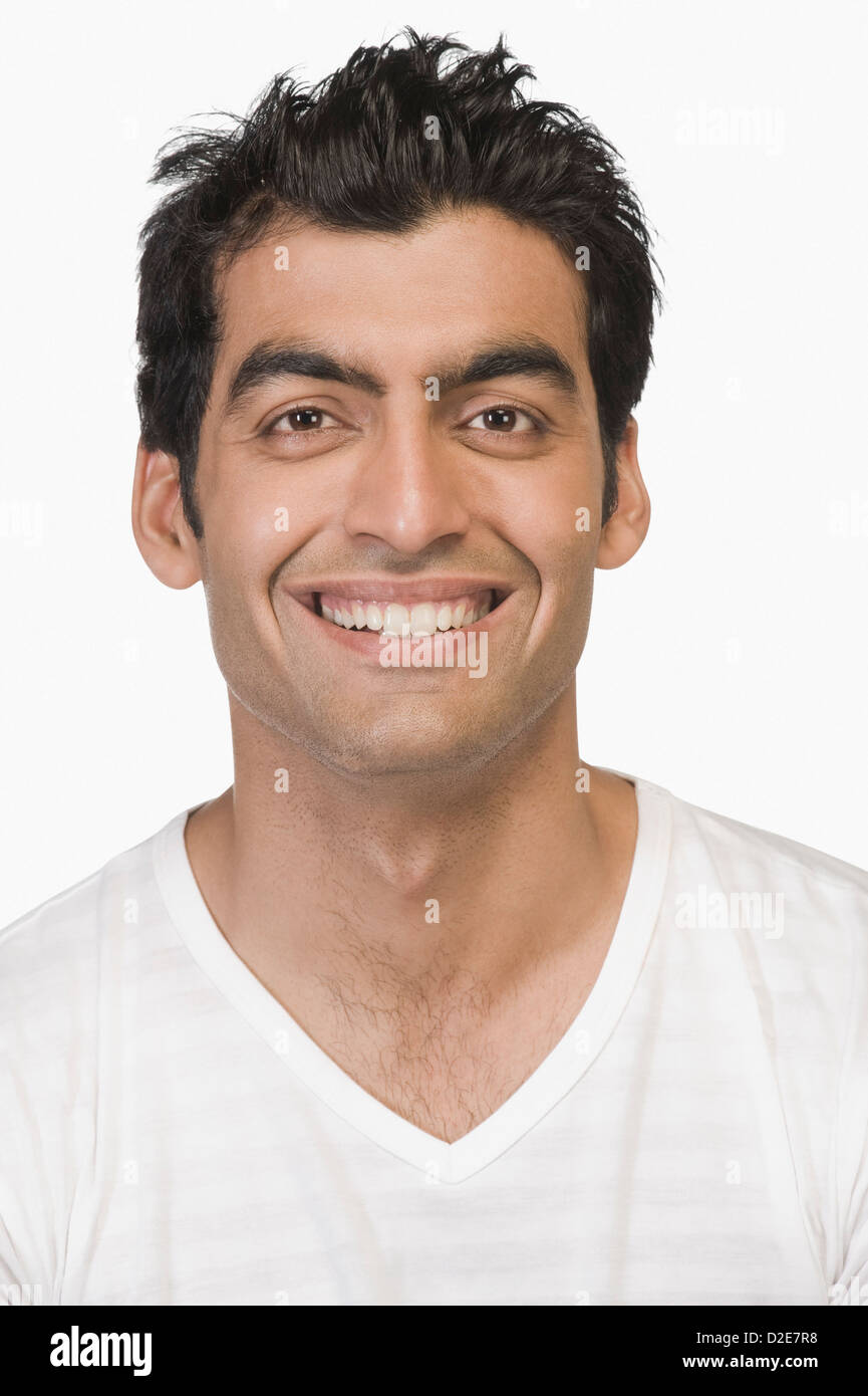 Portrait of a man smiling Stock Photo - Alamy