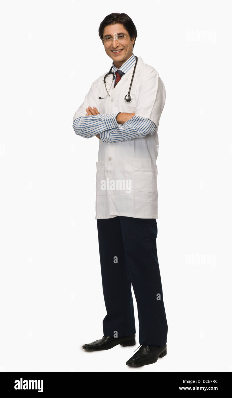 Indian male doctor stethoscope Cut Out Stock Images & Pictures - Alamy