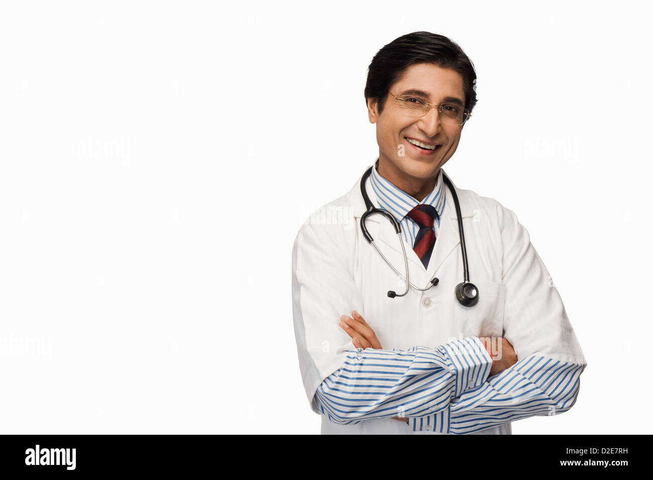 Portrait of a doctor smiling Stock Photo - Alamy