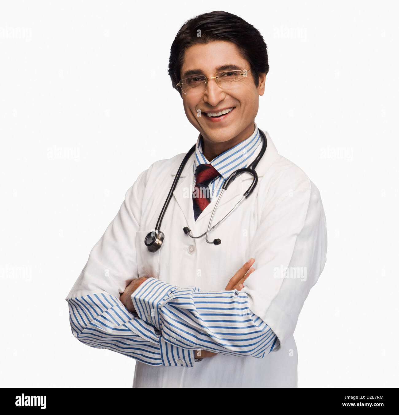 Portrait of a doctor smiling Stock Photo - Alamy