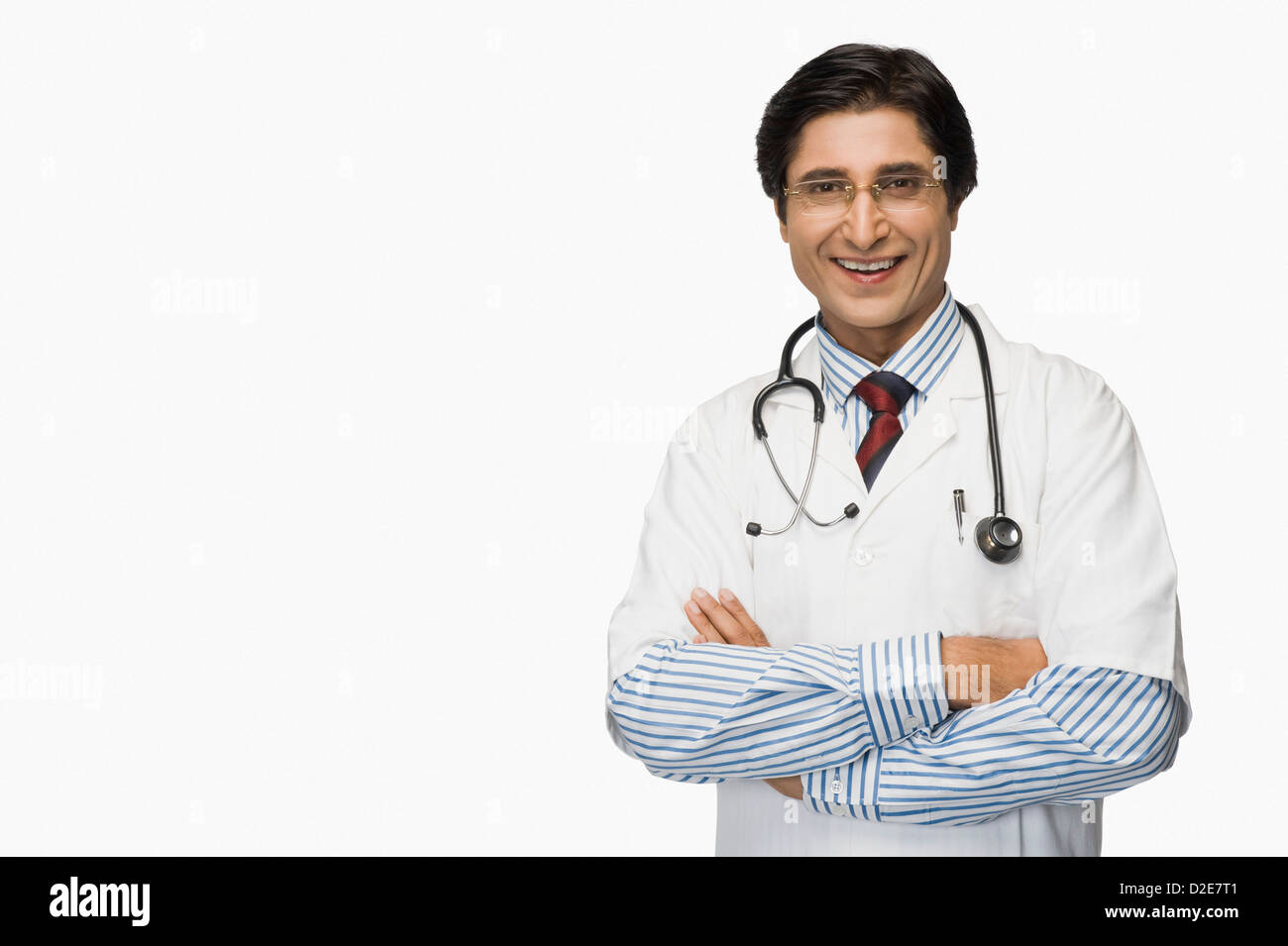 Front view practitioner doctor Cut Out Stock Images & Pictures - Alamy
