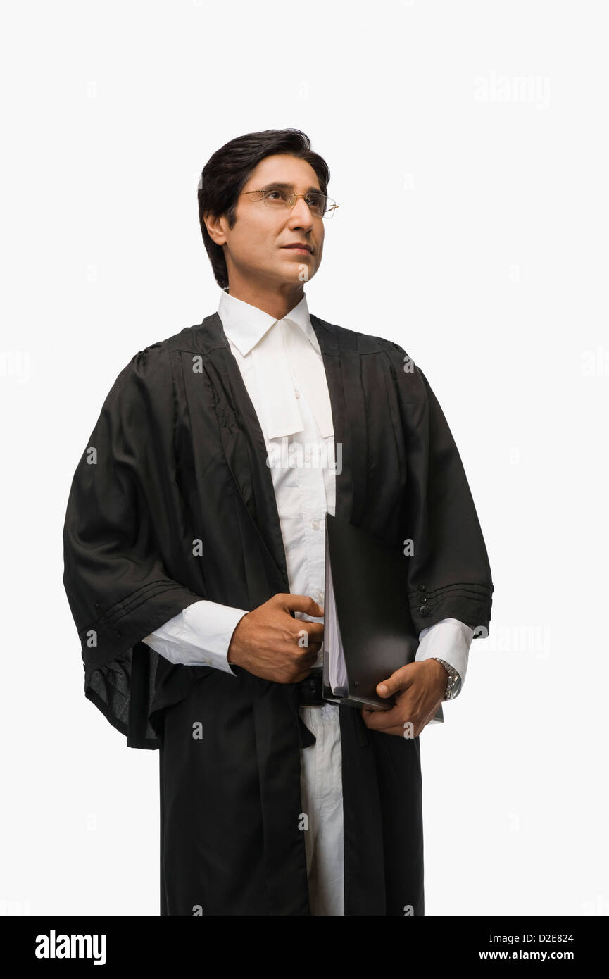 Lawyer holding a file Stock Photo - Alamy