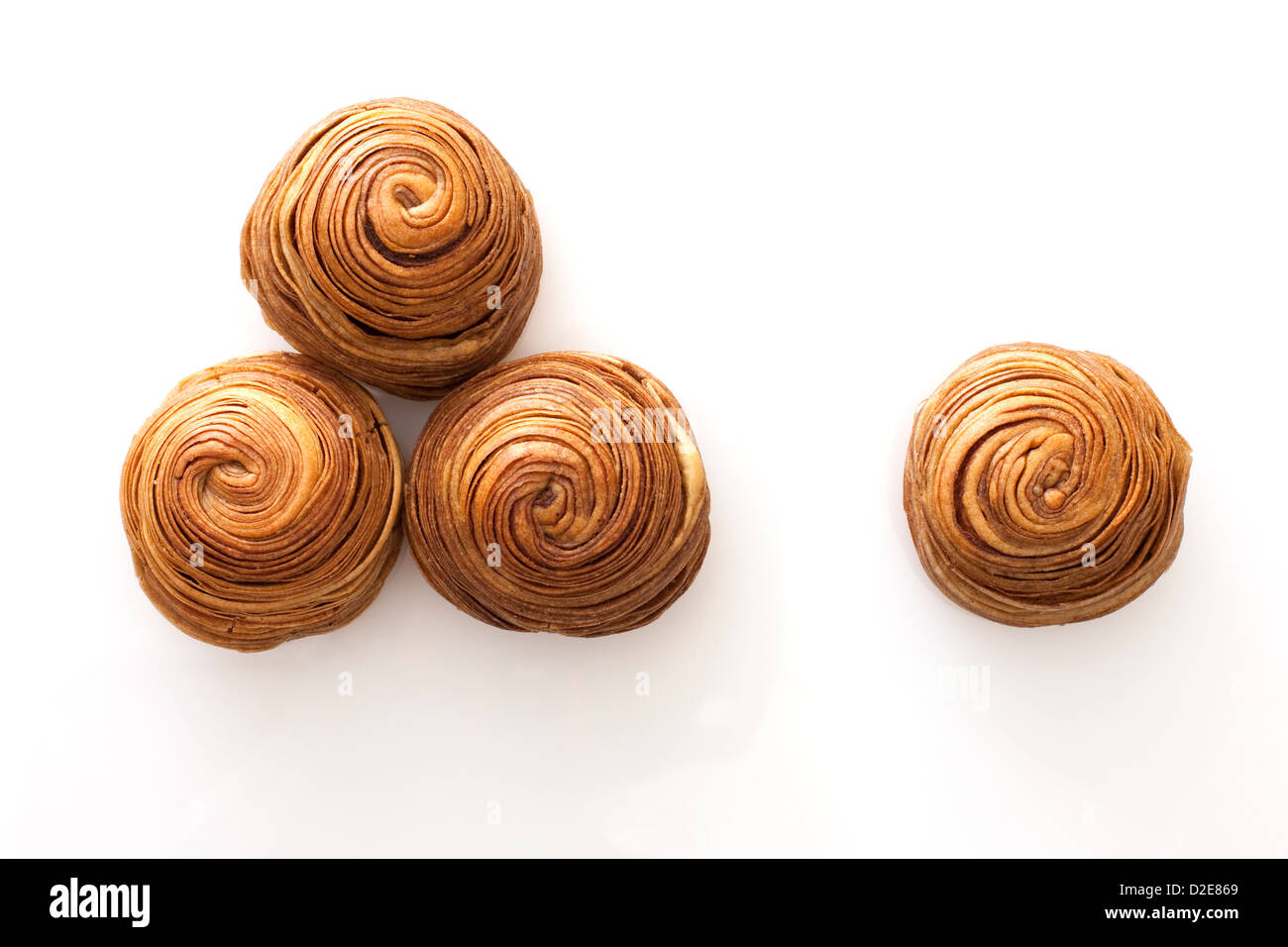 Chinese traditional dim sum snail-shaped bun Stock Photo - Alamy