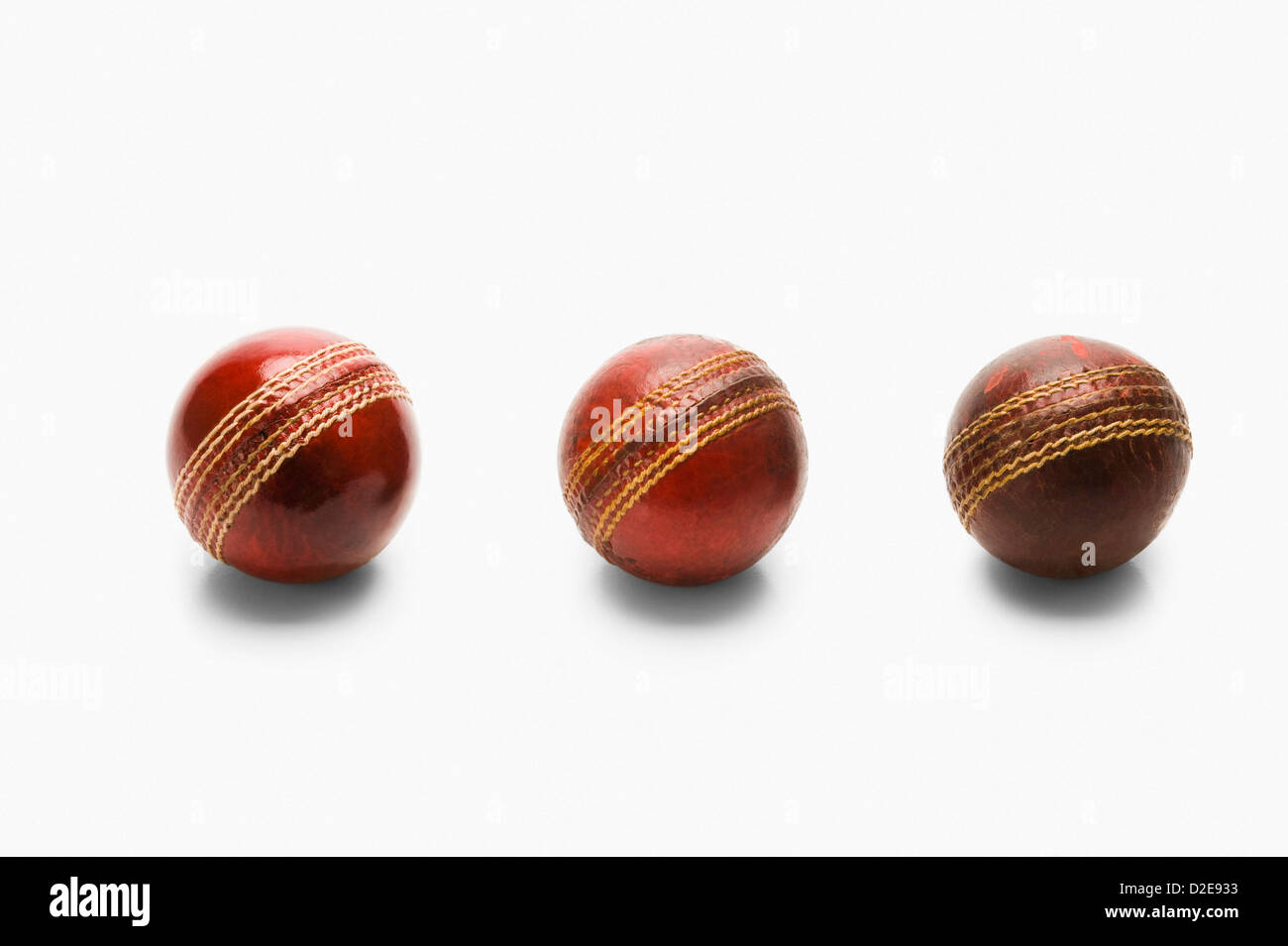Old cricket ball red Cut Out Stock Images & Pictures - Alamy