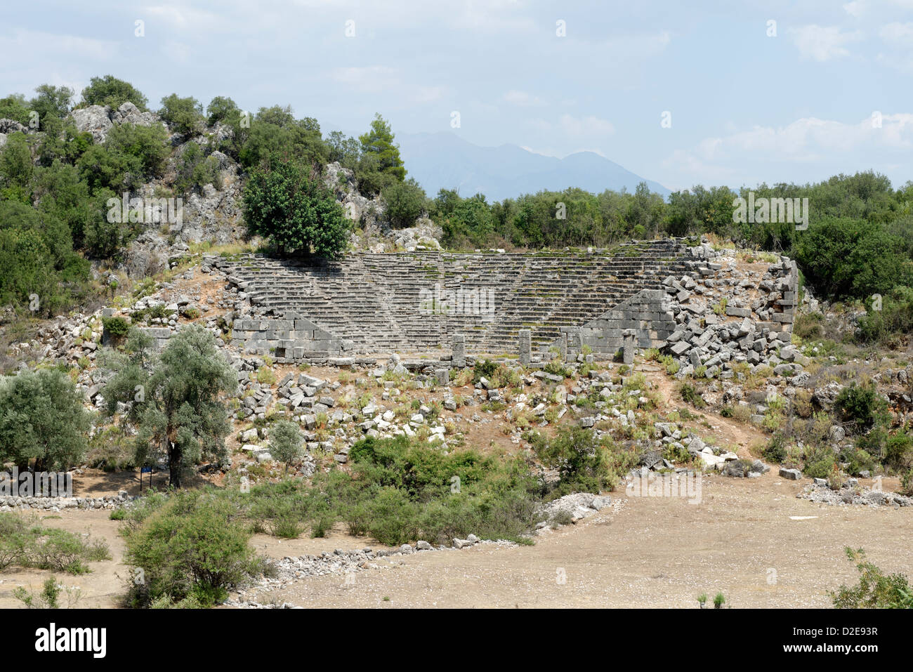 Pinara Turkey. View of the spectacular Greek-style 2nd century BC ...
