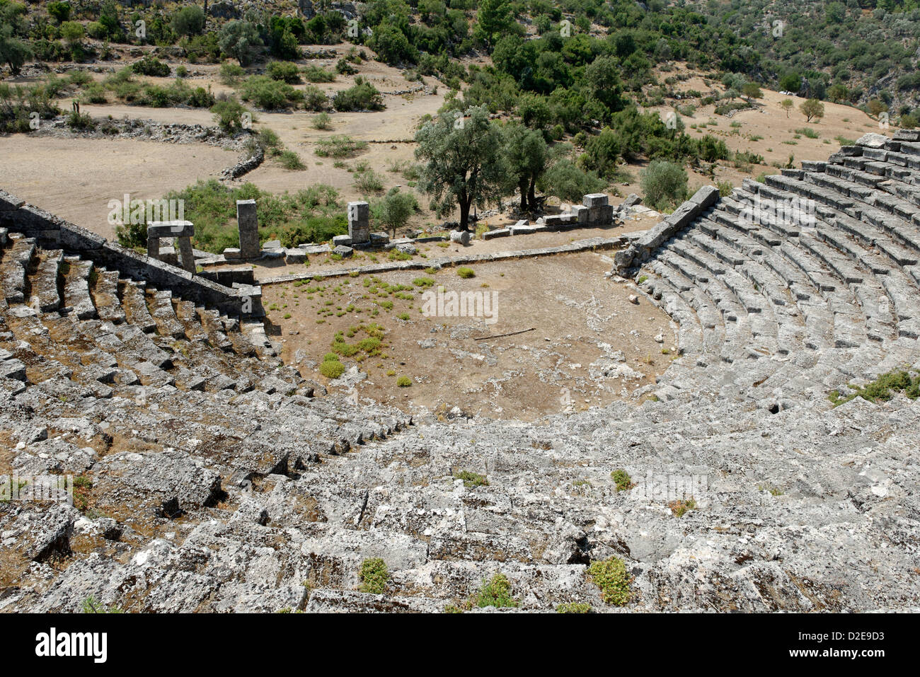 Pinara Turkey. View of the spectacular Greek-style 2nd century BC ...
