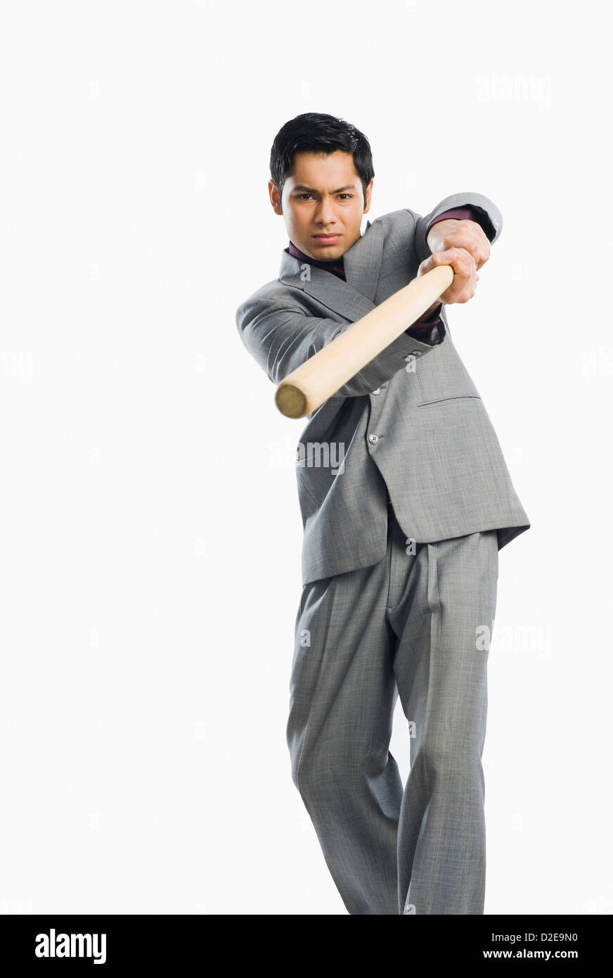 Businessman bat baseball Cut Out Stock Images & Pictures - Alamy