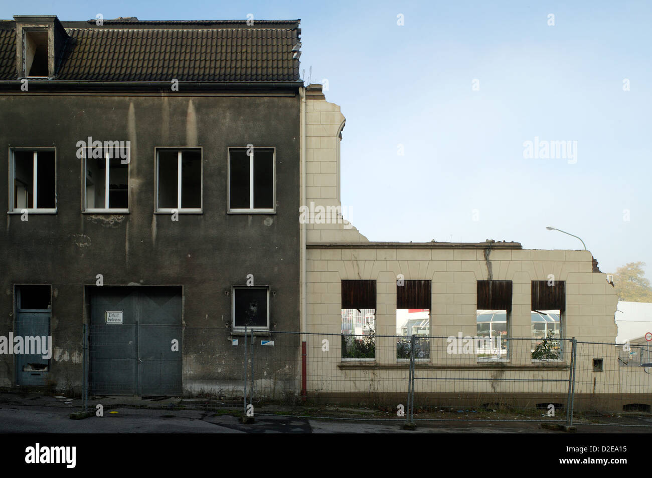Essen, Germany, ruin simple residential buildings in Essen-Rellingen ...