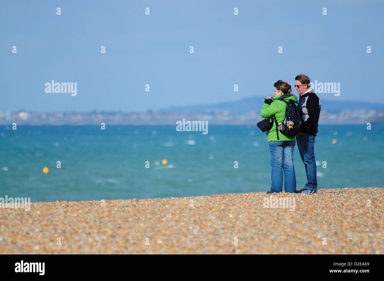 Two people on seafront hi-res stock photography and images - Alamy