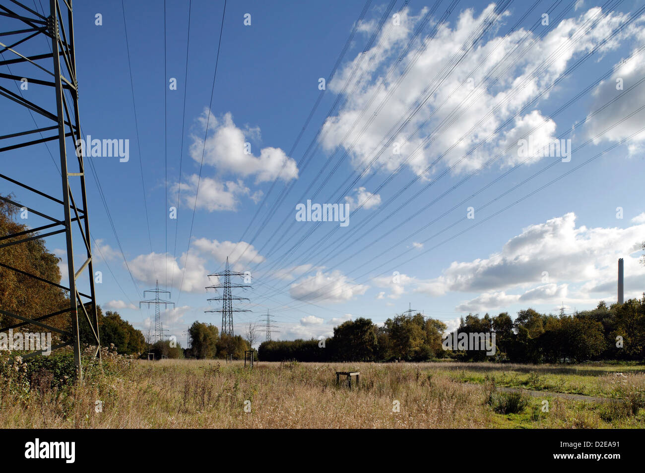 Germany power lines hi-res stock photography and images - Alamy