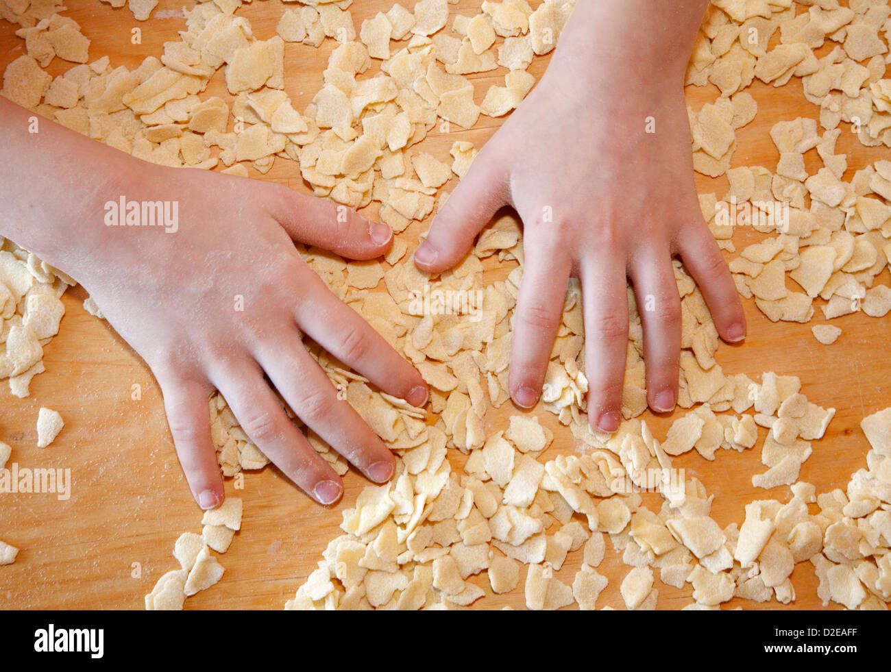 hands of child at cooking Stock Photo - Alamy