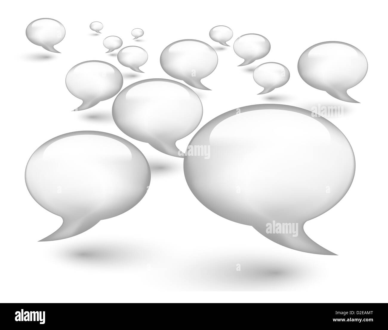 abstract Speech bubbles. Vector illustration Stock Photo - Alamy