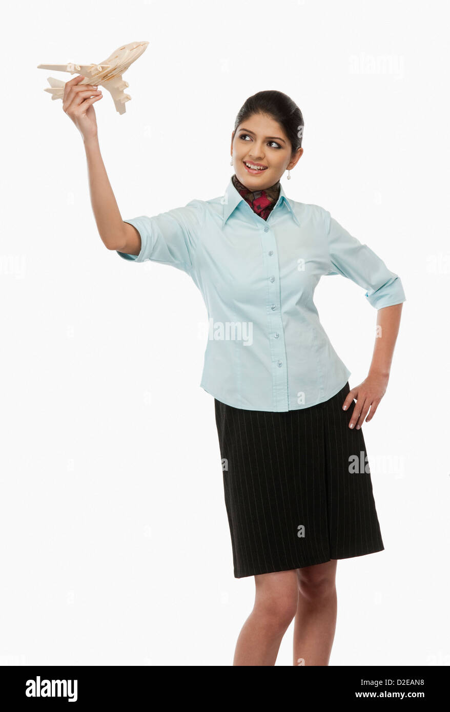 Indian flight attendant Cut Out Stock Images & Pictures - Alamy