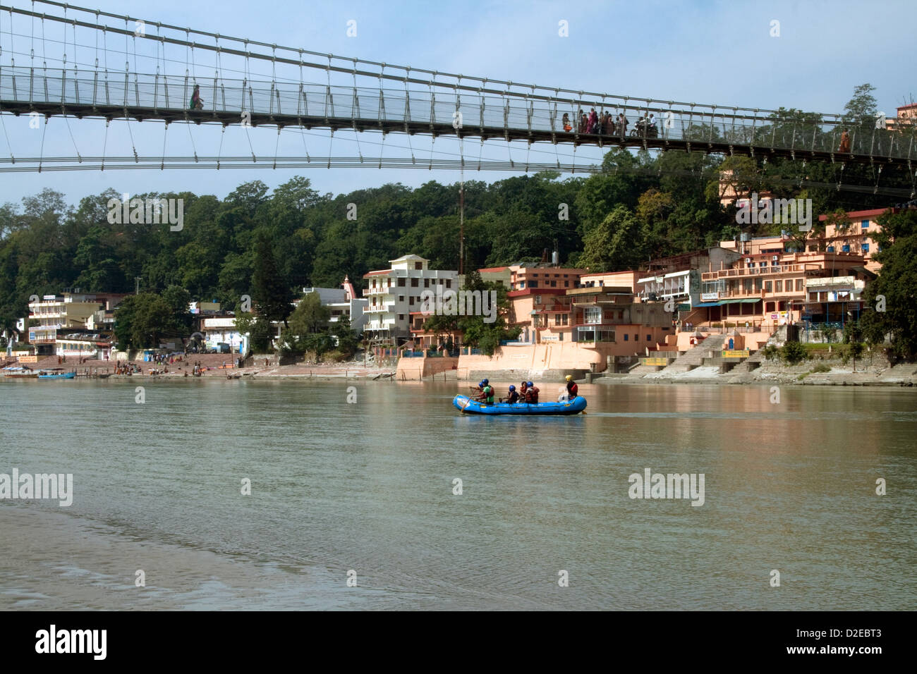 India - Uttaranchal - Rishikesh - Rafting on the River Ganges Stock ...