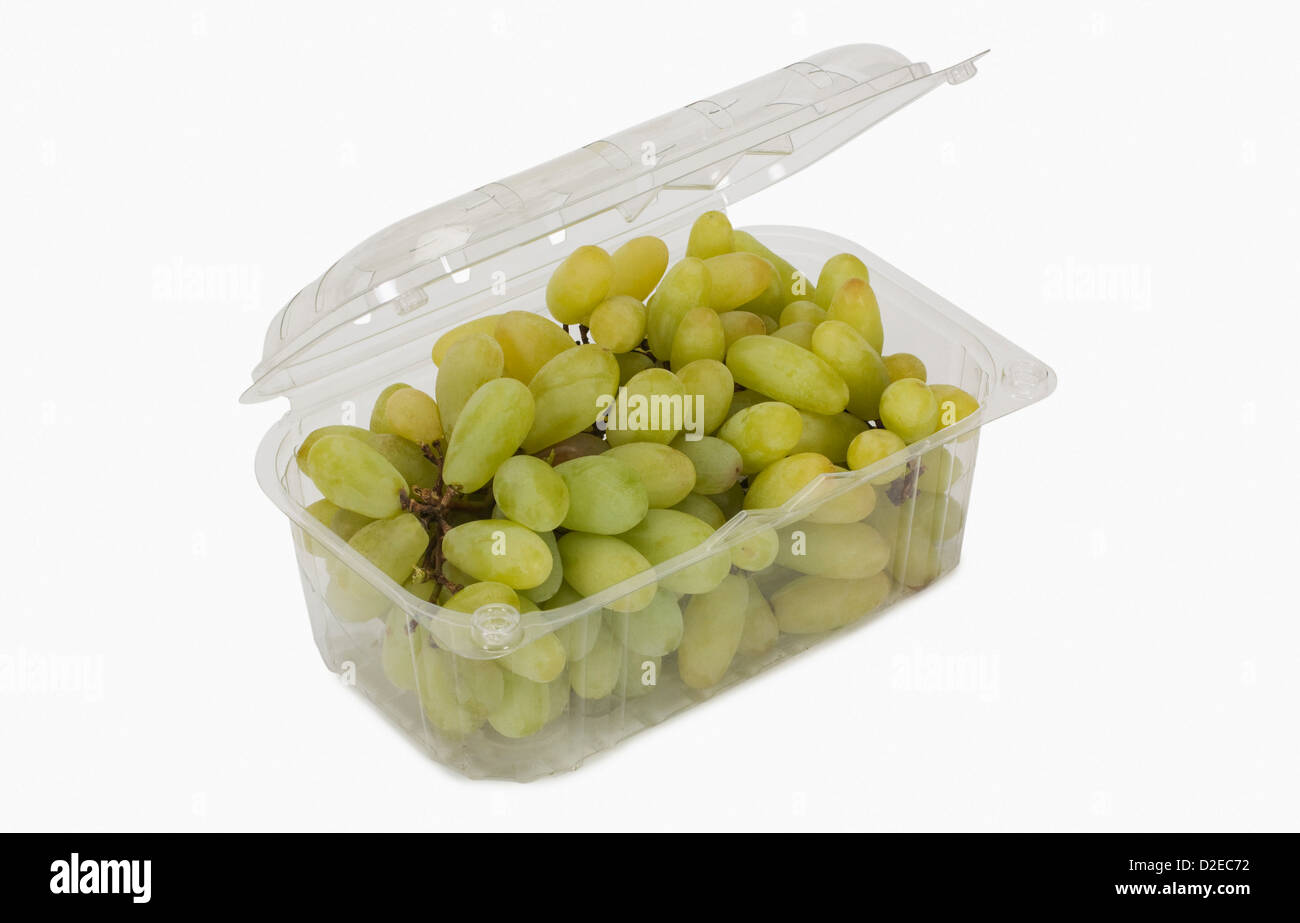 White grapes in a plastic box hi-res stock photography and images - Alamy