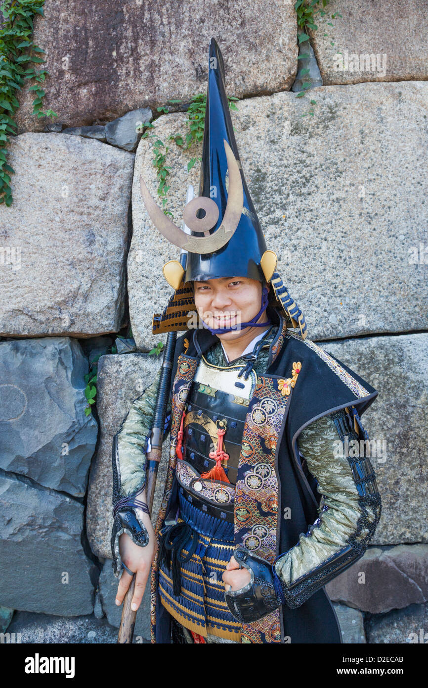 Japan, Honshu, Aichi, Nagoya, Nagoya Castle, Castle Guard in ...