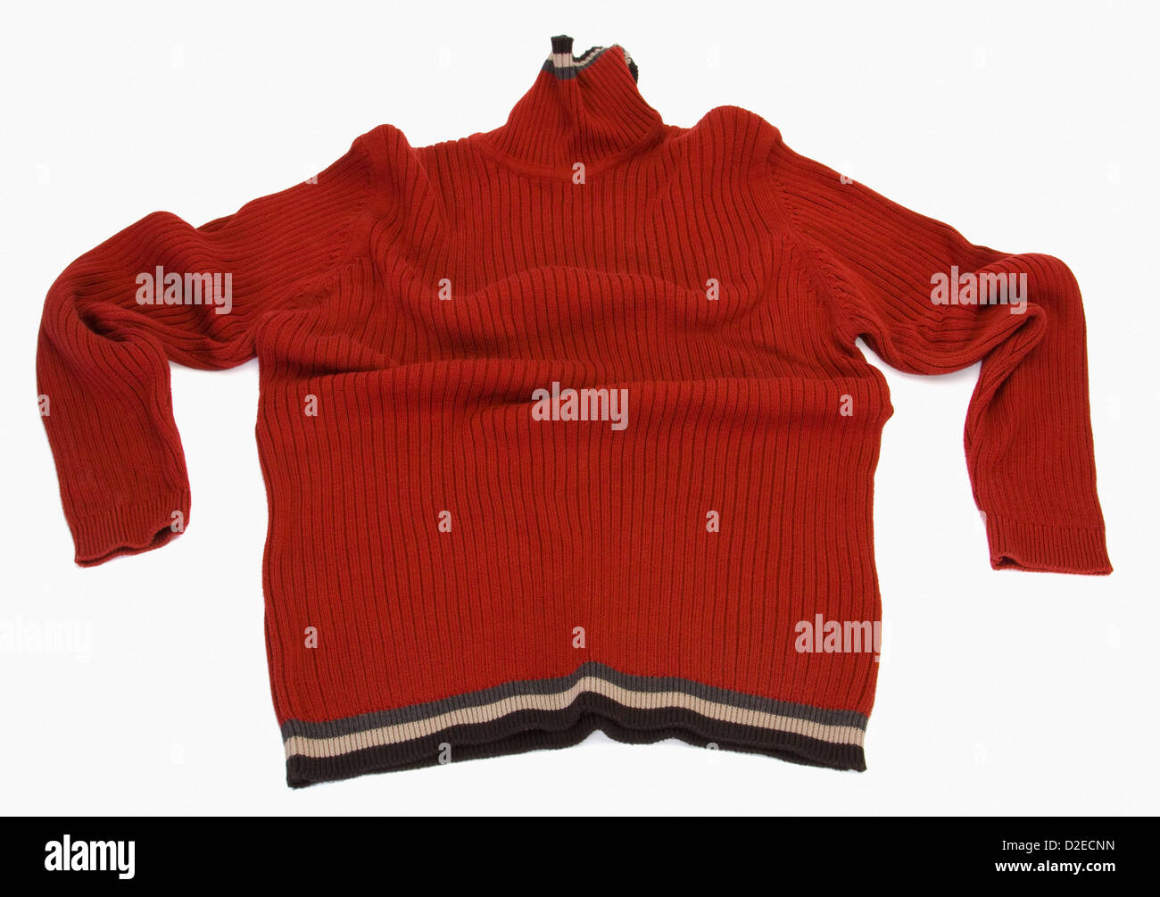 Red knitted sweater on Cut Out Stock Images & Pictures - Alamy
