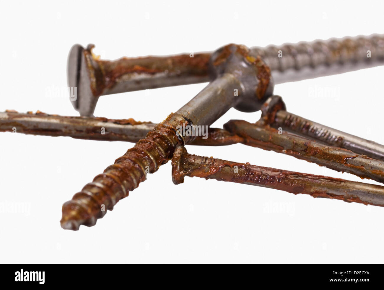 Close-up of screws Stock Photo - Alamy