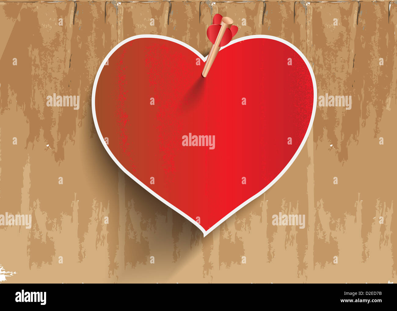 Paper heart arrow hi-res stock photography and images - Alamy