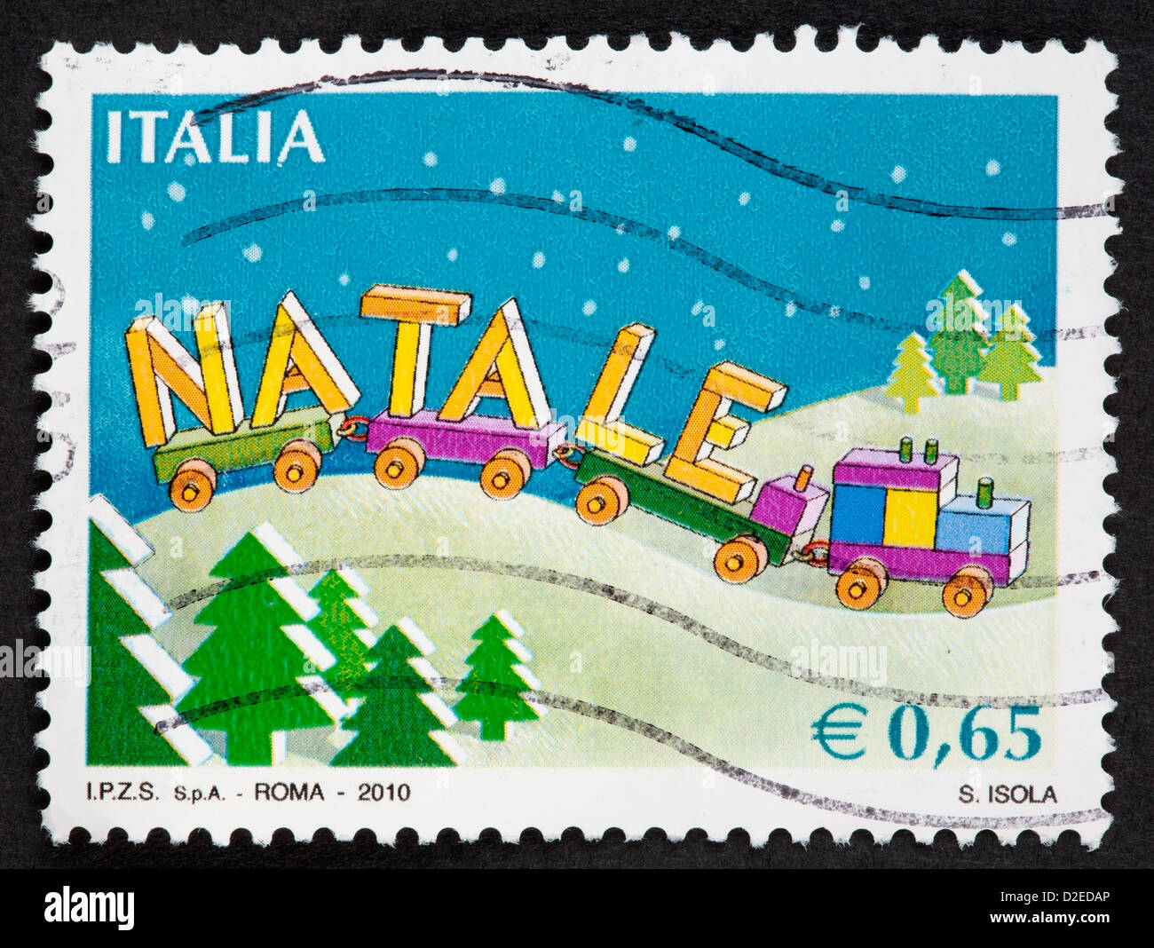 Italian postage stamp Stock Photo - Alamy