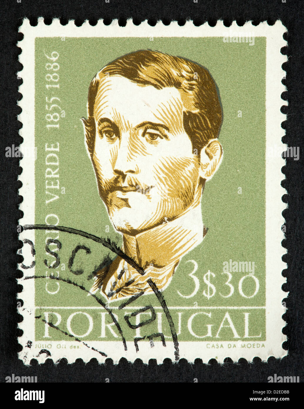 Portuguese postage stamp Stock Photo - Alamy