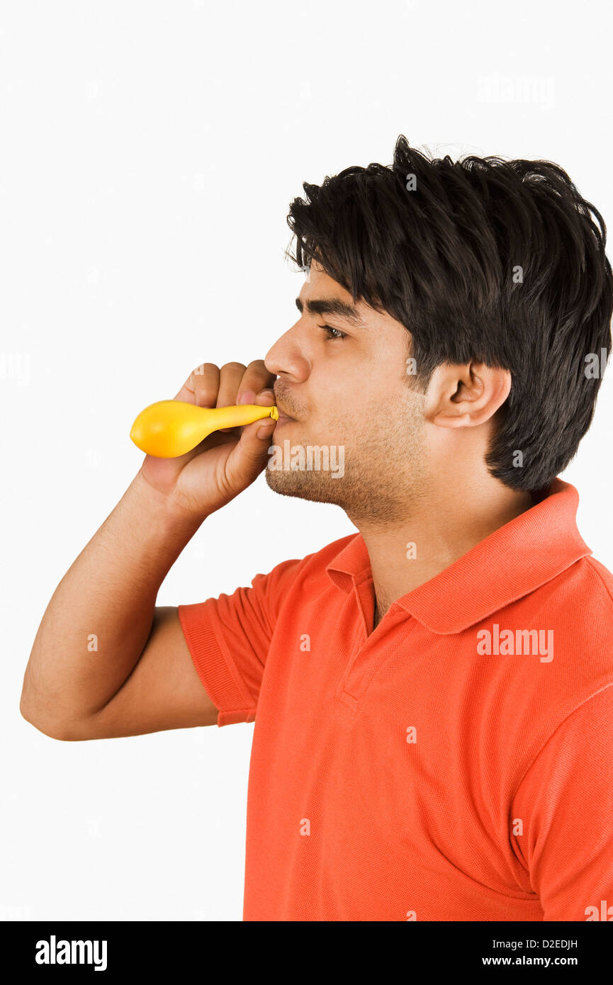 Balloon face inflating hi-res stock photography and images - Alamy