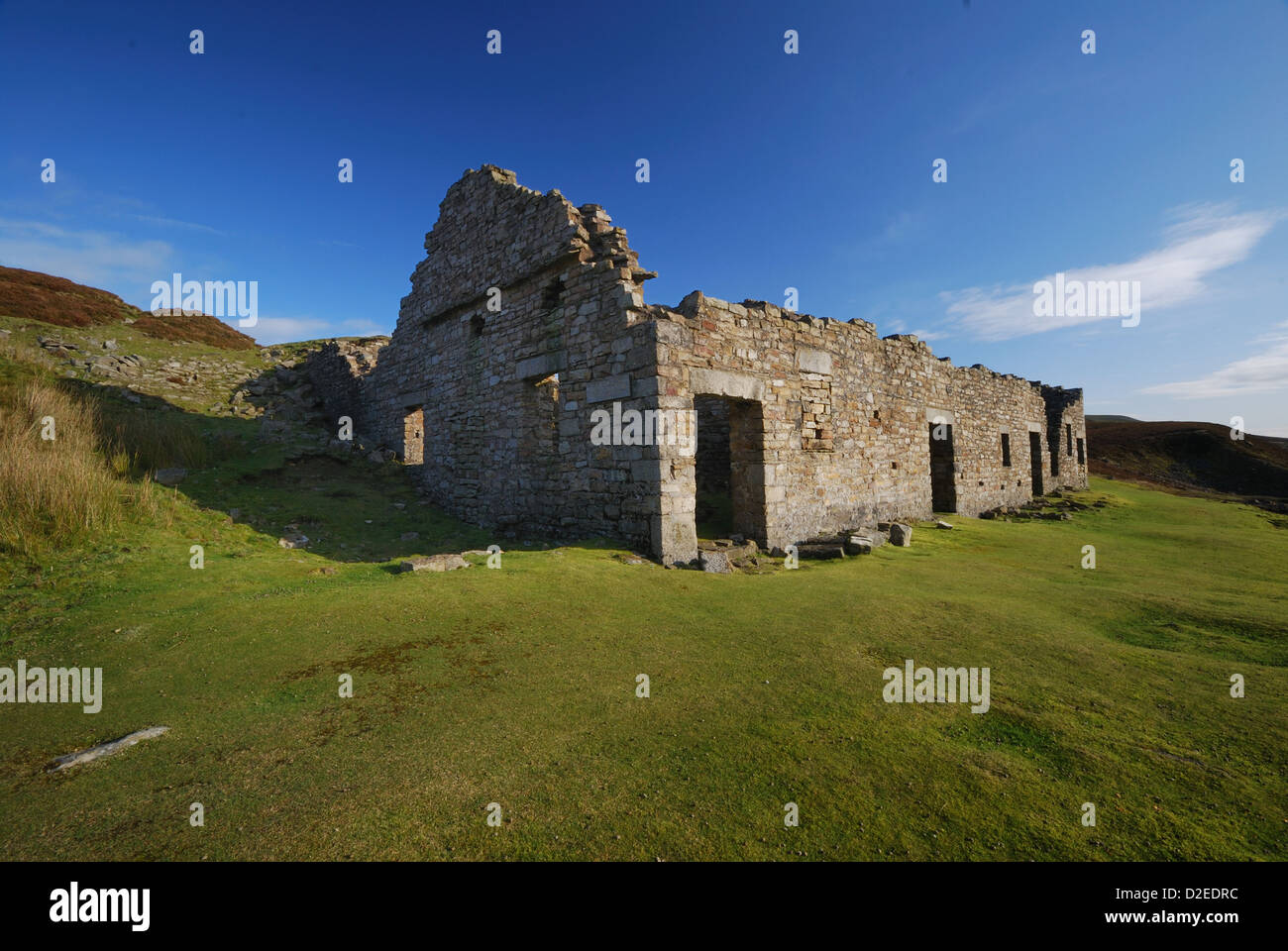 An old lead smelt mill building between Swaledale & Arkengarthdale ...