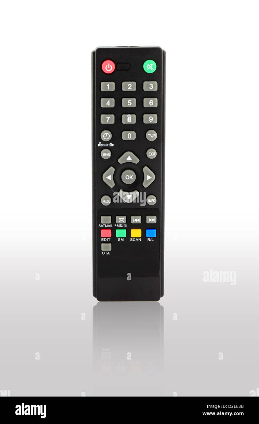 TV remote control with shadow Stock Photo - Alamy