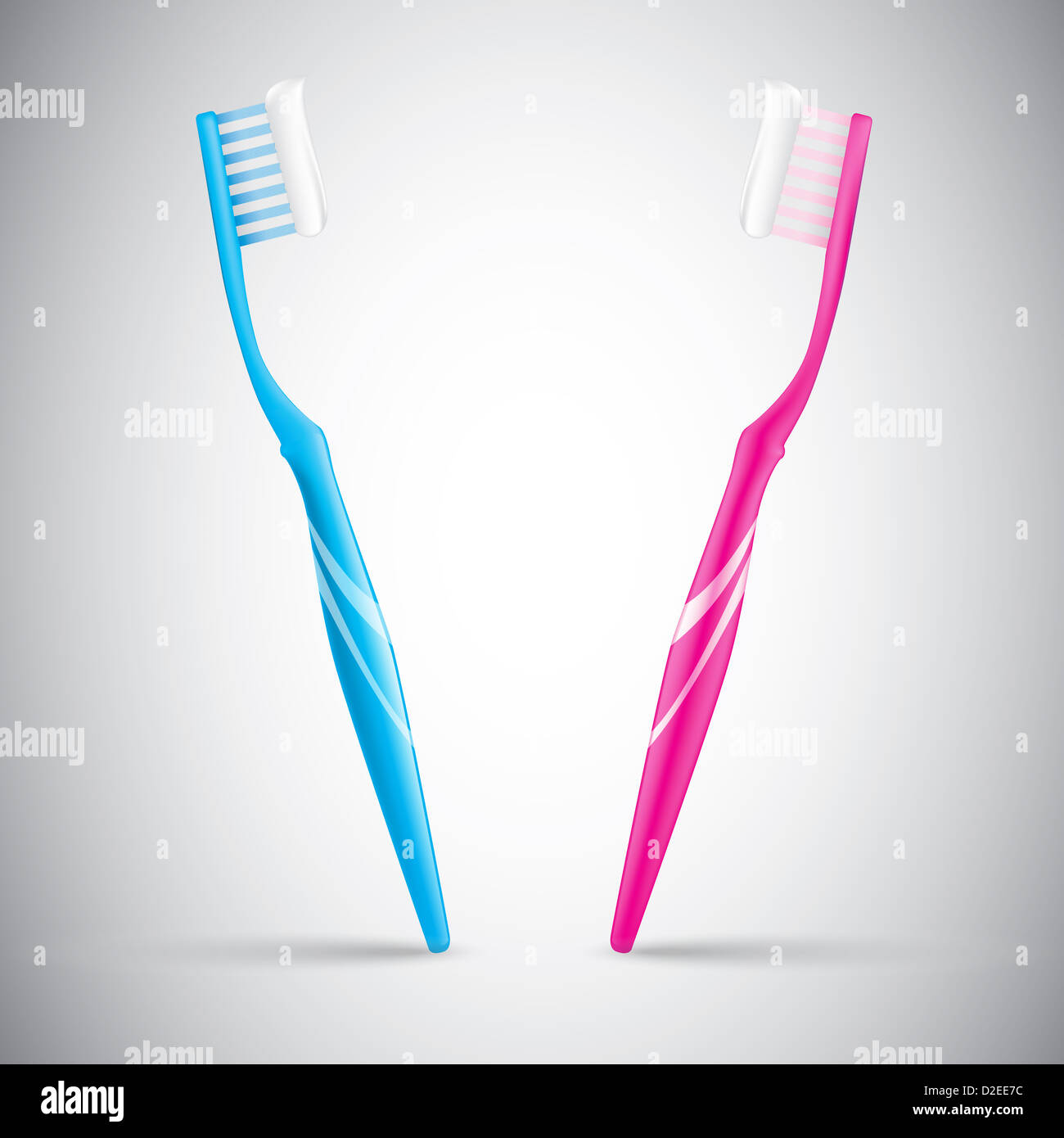 Toothbrush and Toothpaste Stock Photo - Alamy