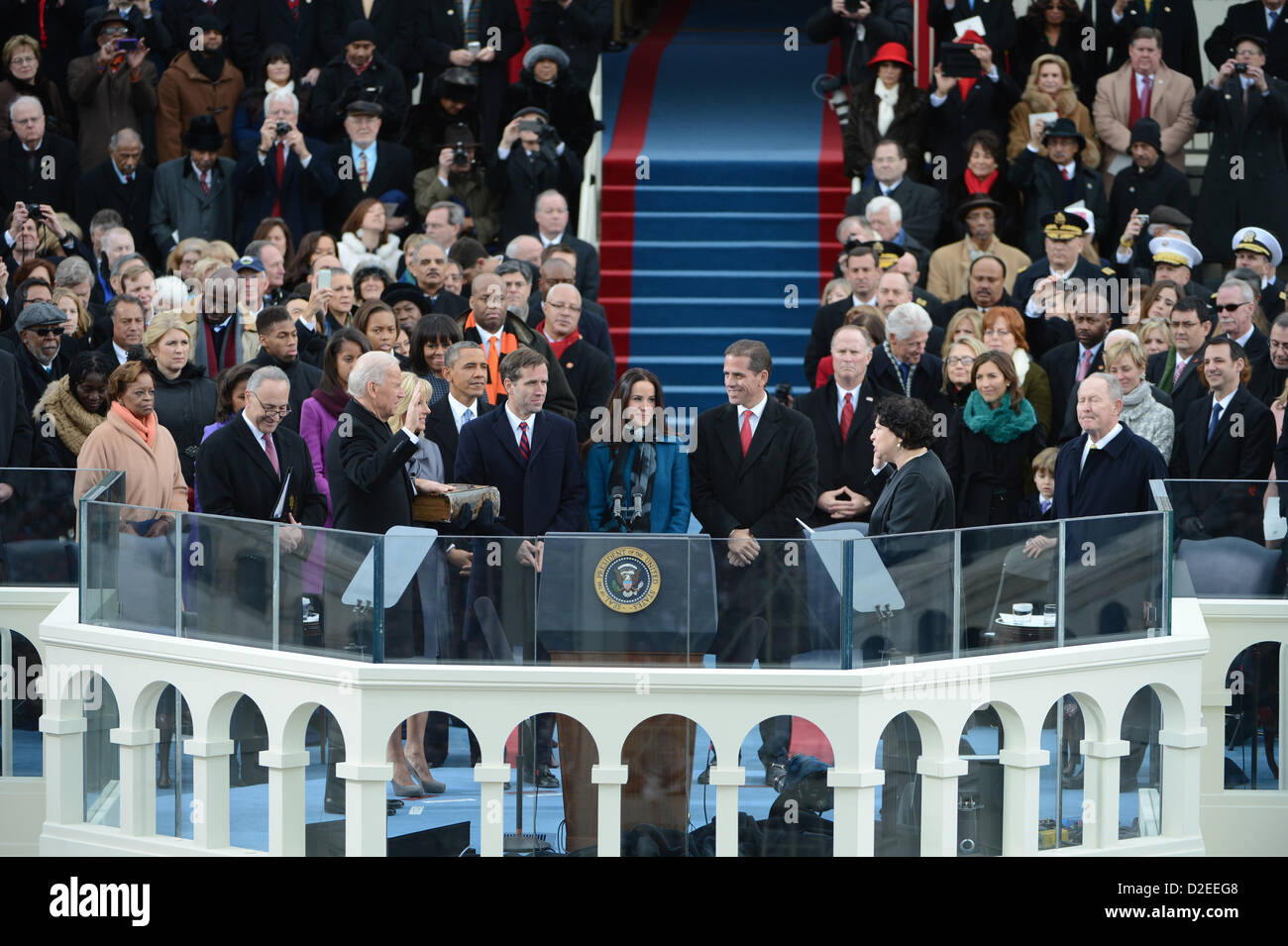 Vice President Joe Biden is sworn-in for a second term by Supreme Court ...