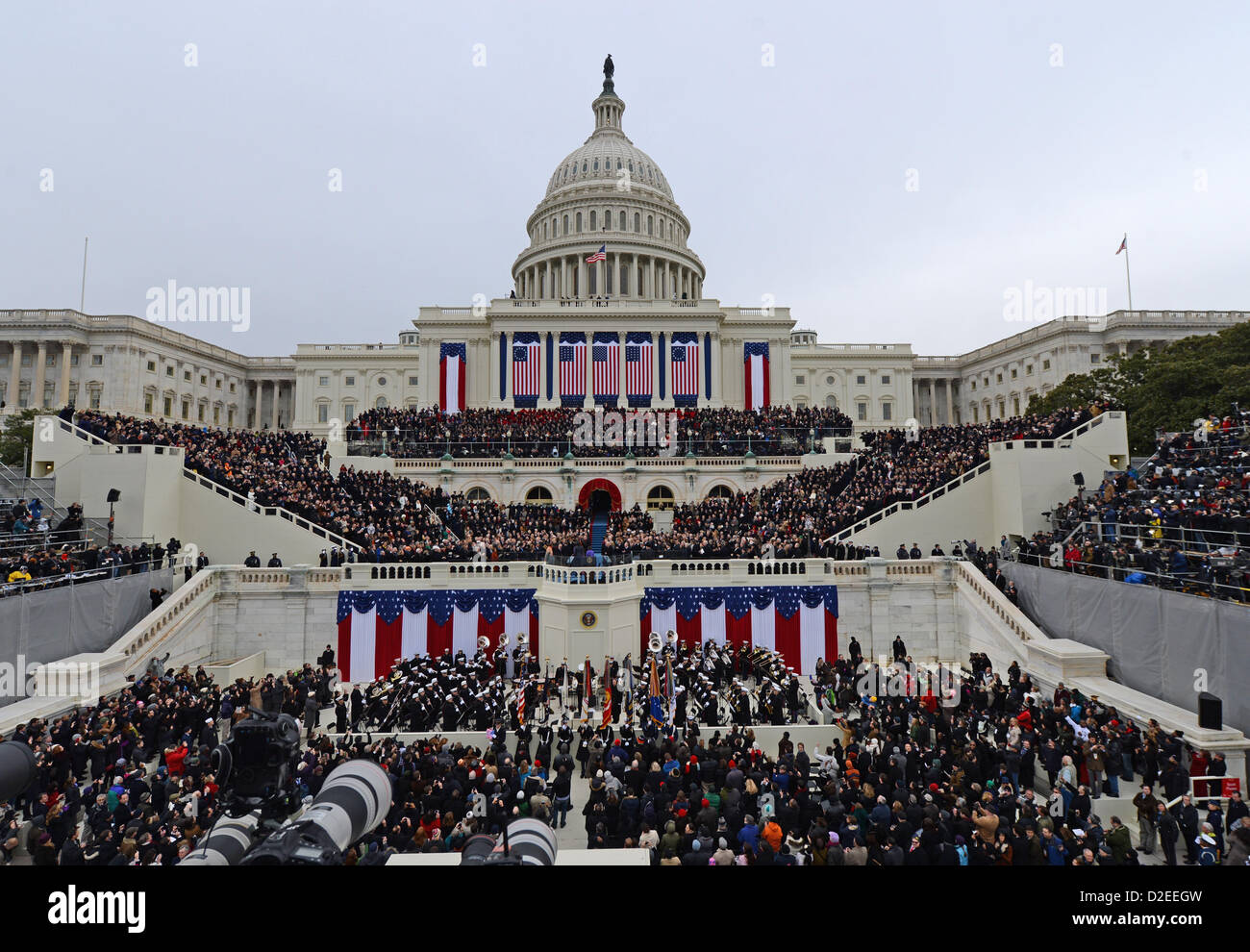 U.S. President Barack Obama is sworn-in for a second term as the ...