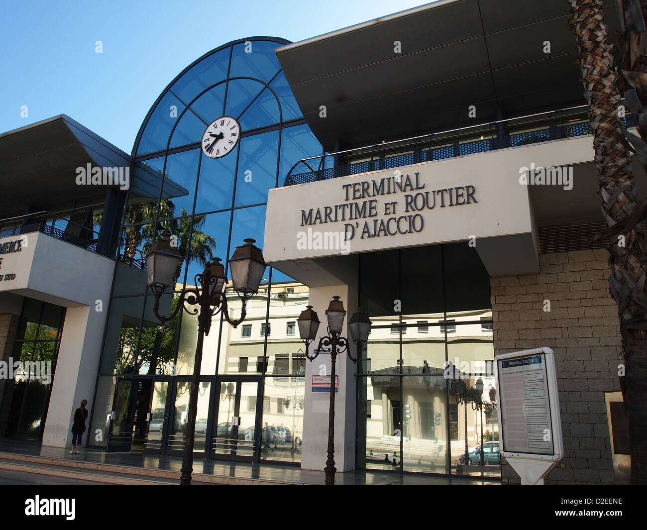 Terminal of traffic and drivers in Ajaccio Stock Photo - Alamy