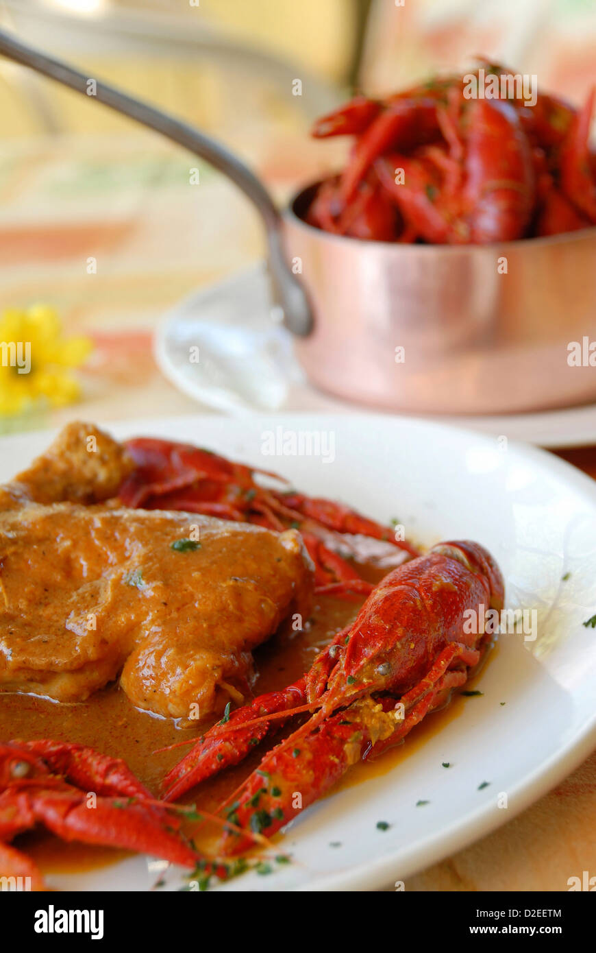 France, crayfish and chicken Stock Photo - Alamy